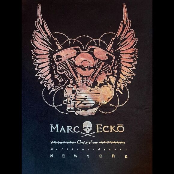 Marc Ecko | Shirts | Marc Eckoblack And Silver Tshirt Szl | Poshmark